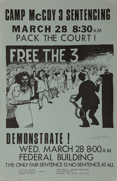 Free the 3, Original American anti-Vietnam War Protest Poster | David ...