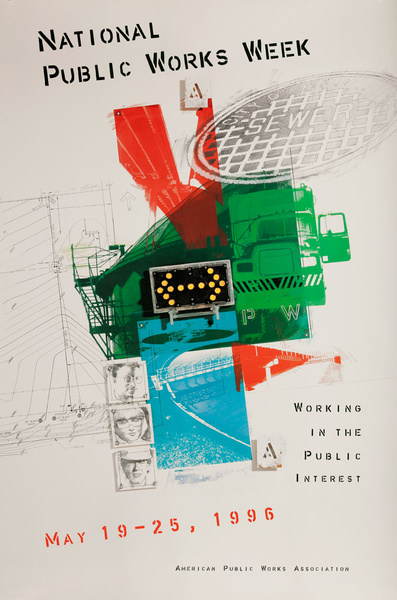 Original Public Works Week Poster, Working in the Public Interest ...