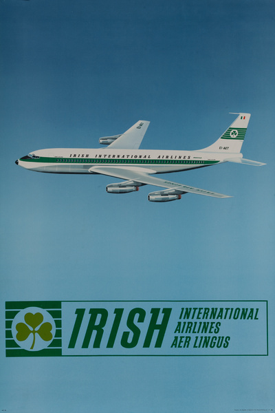 Irish International Airlines Aer Lingus Poster, Boeing Aircraft | David ...