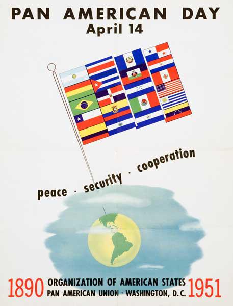 Pan American Day Original OAS (Organization of American States ...