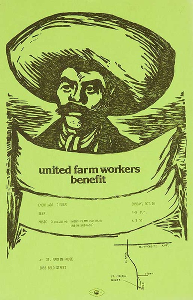United Farm Workers Benefit Original Civil Rights Poster | David ...