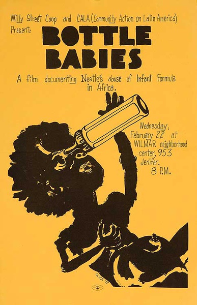 Bottle Babies anti-Nestle's Baby Formula Protest Poster | David Pollack ...