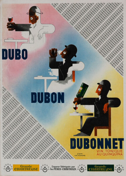 Original Dubonnet Poster Dubo Dubon Dubonnet | David Pollack Vintage ...