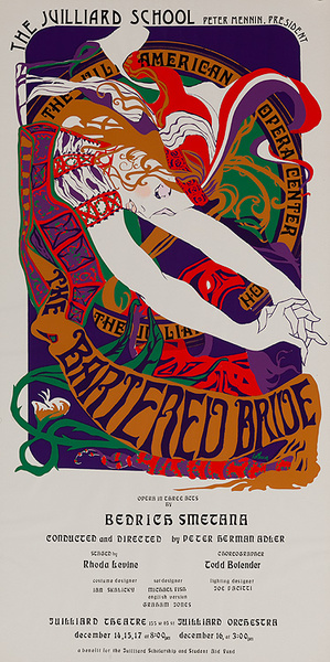 Lincoln Center Original Juilliard School Poster The Bartered Bride ...